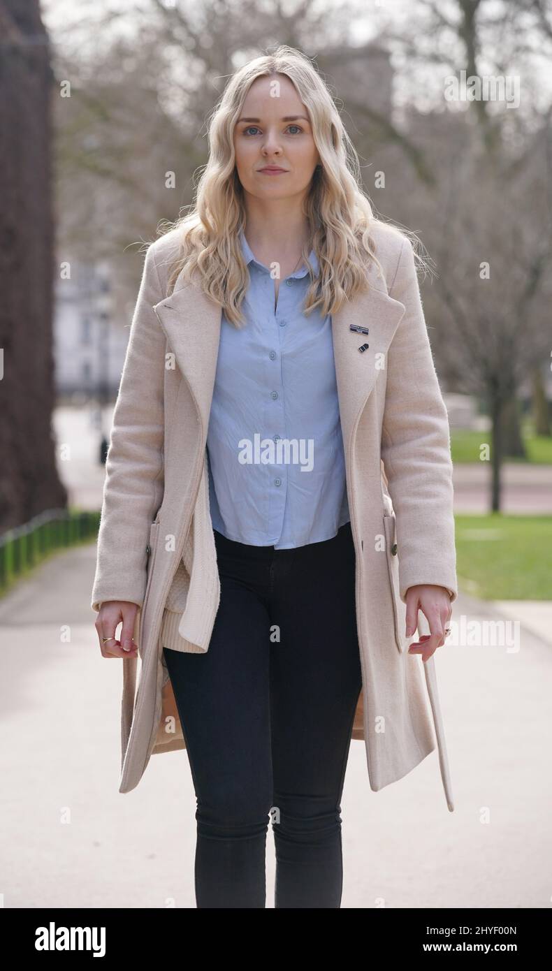 Lissie Harper, the widow of PC Andrew Harper, during an interview at ...