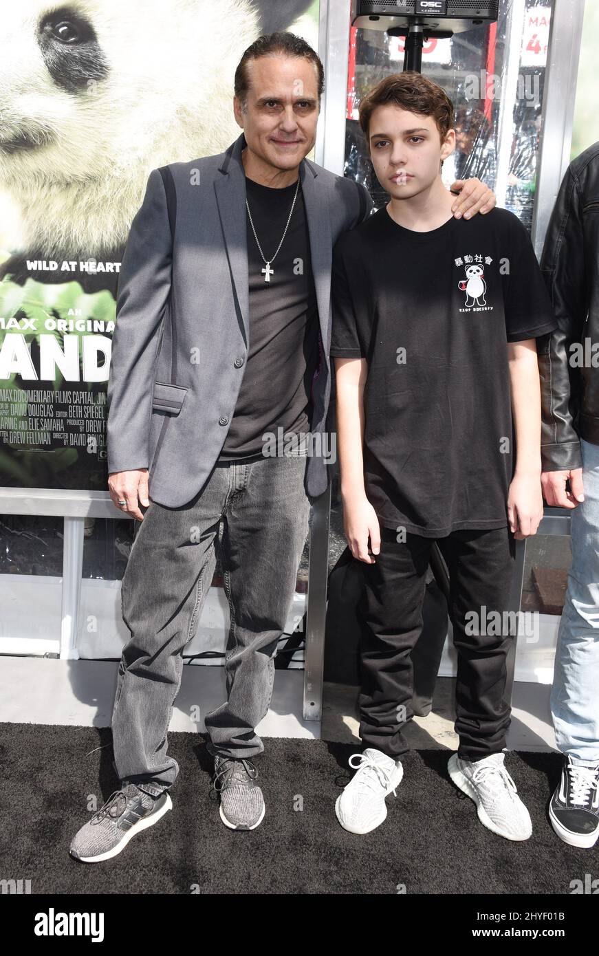 Maurice Benard and Joshua Benard attending Pandas World Premiere held ...