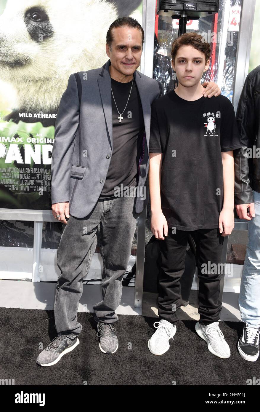 Maurice Benard and Joshua Benard attending Pandas World Premiere held ...