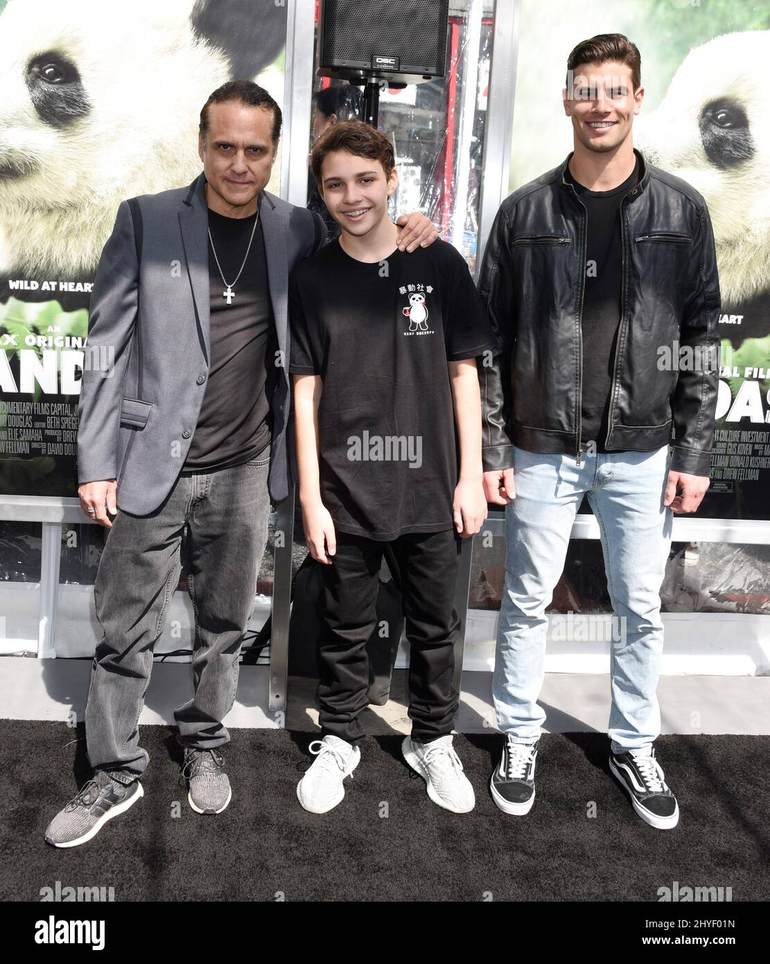 Maurice Benard and Joshua Benard attending Pandas World Premiere held ...