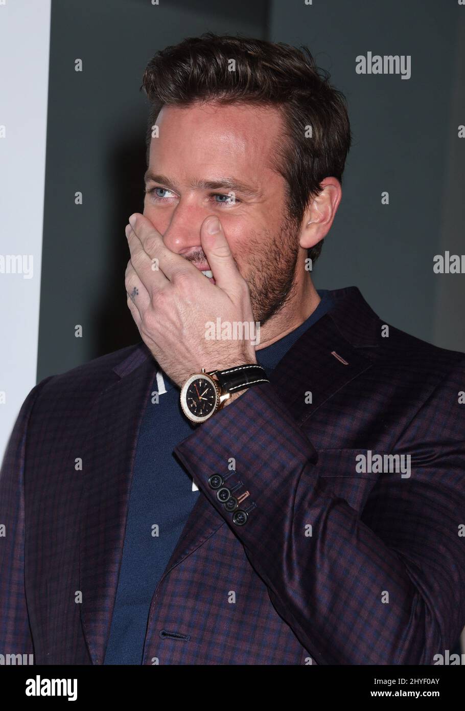 Armie Hammer attending The Final Portrait Los Angeles Special Screening ...