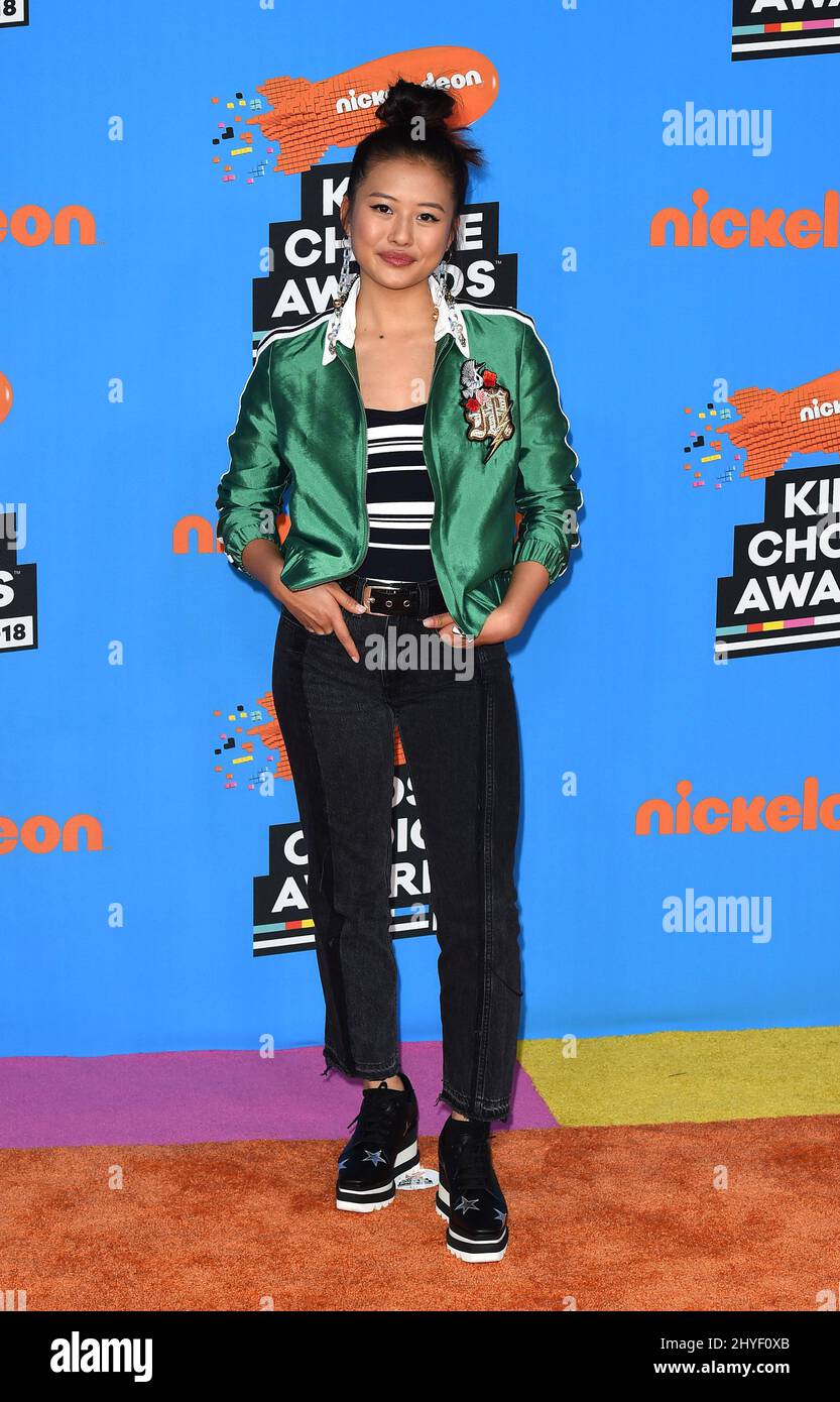 Haley Tju at Nickelodeon's 2018 Kids' Choice Awards held at The Forum ...
