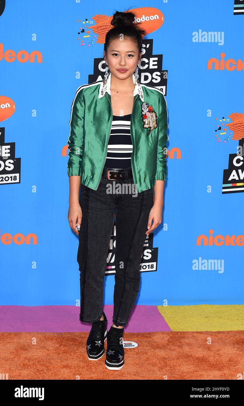 Haley Tju at Nickelodeon's 2018 Kids' Choice Awards held at The Forum ...