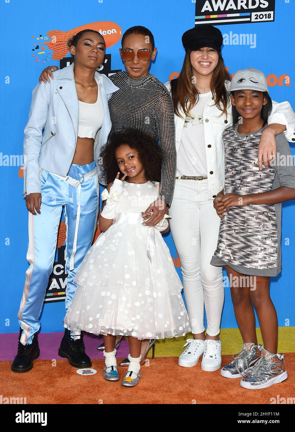 Mel B, Madison Brown, Angel Murphy Brown, Phoenix Chi Gulzar and ...