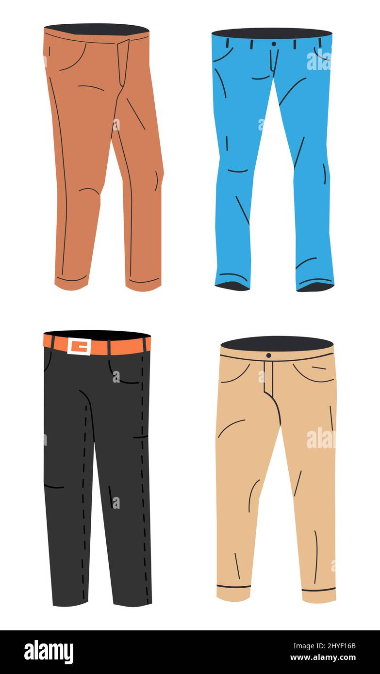 Male Jeans Models Collection Stock Vector Image & Art - Alamy