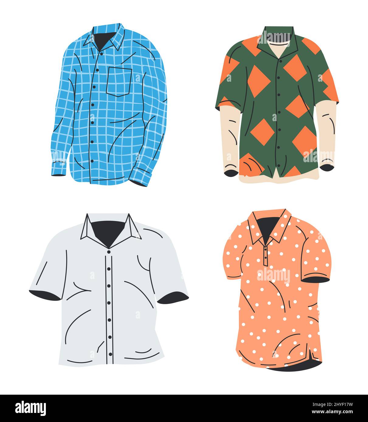 Plain t shirt model Stock Vector Images - Alamy