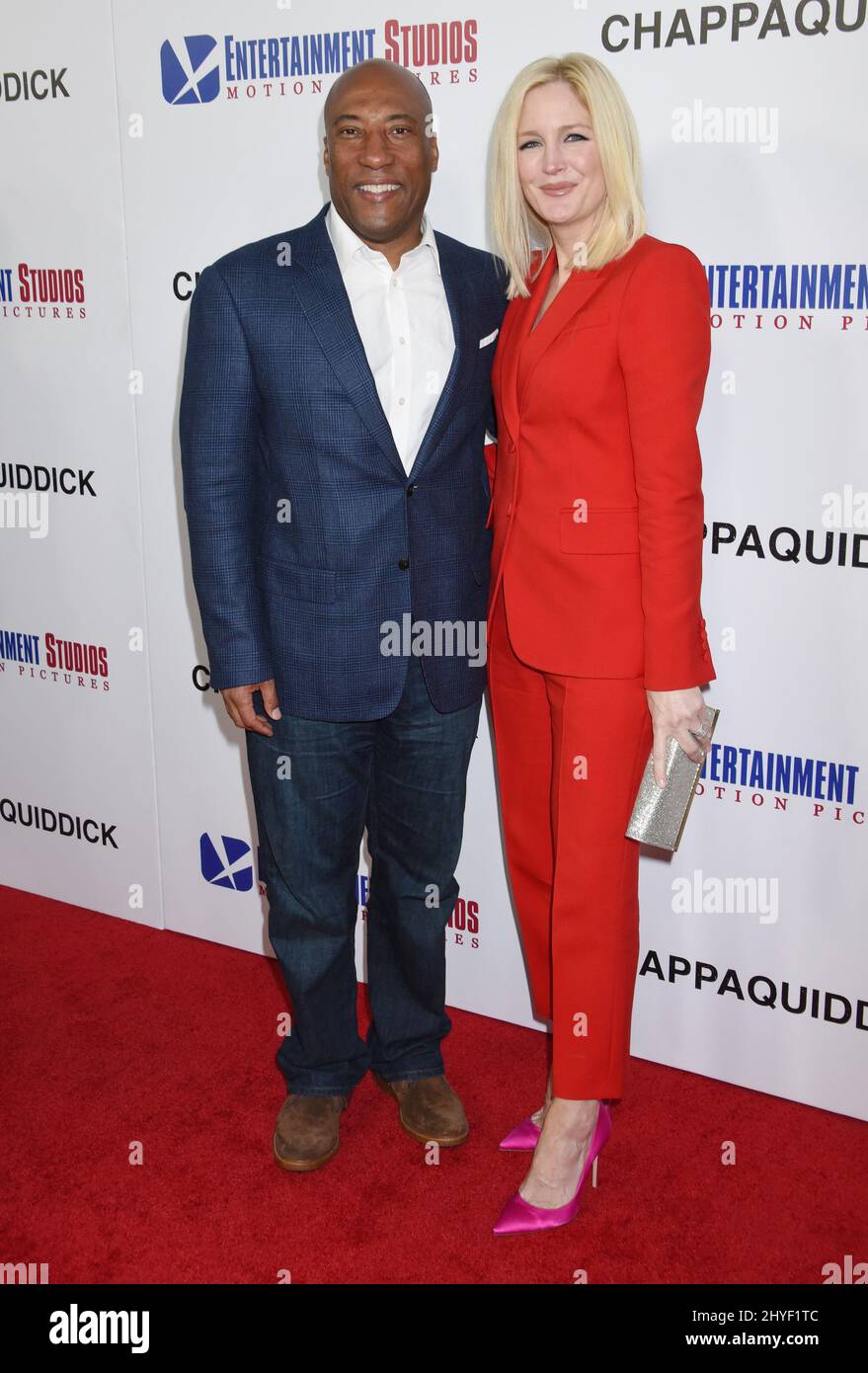 Byron Allen and Jennifer Lucas at 'Chappaquiddick' Los Angeles Premiere ...