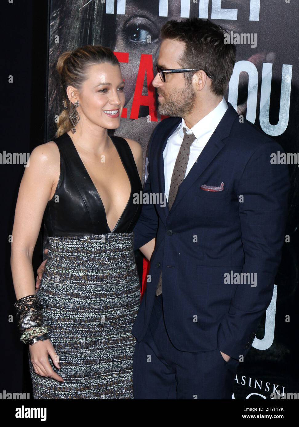 Blake Lively & Ryan Reynolds attending 'A Quiet Place' premiere held at ...