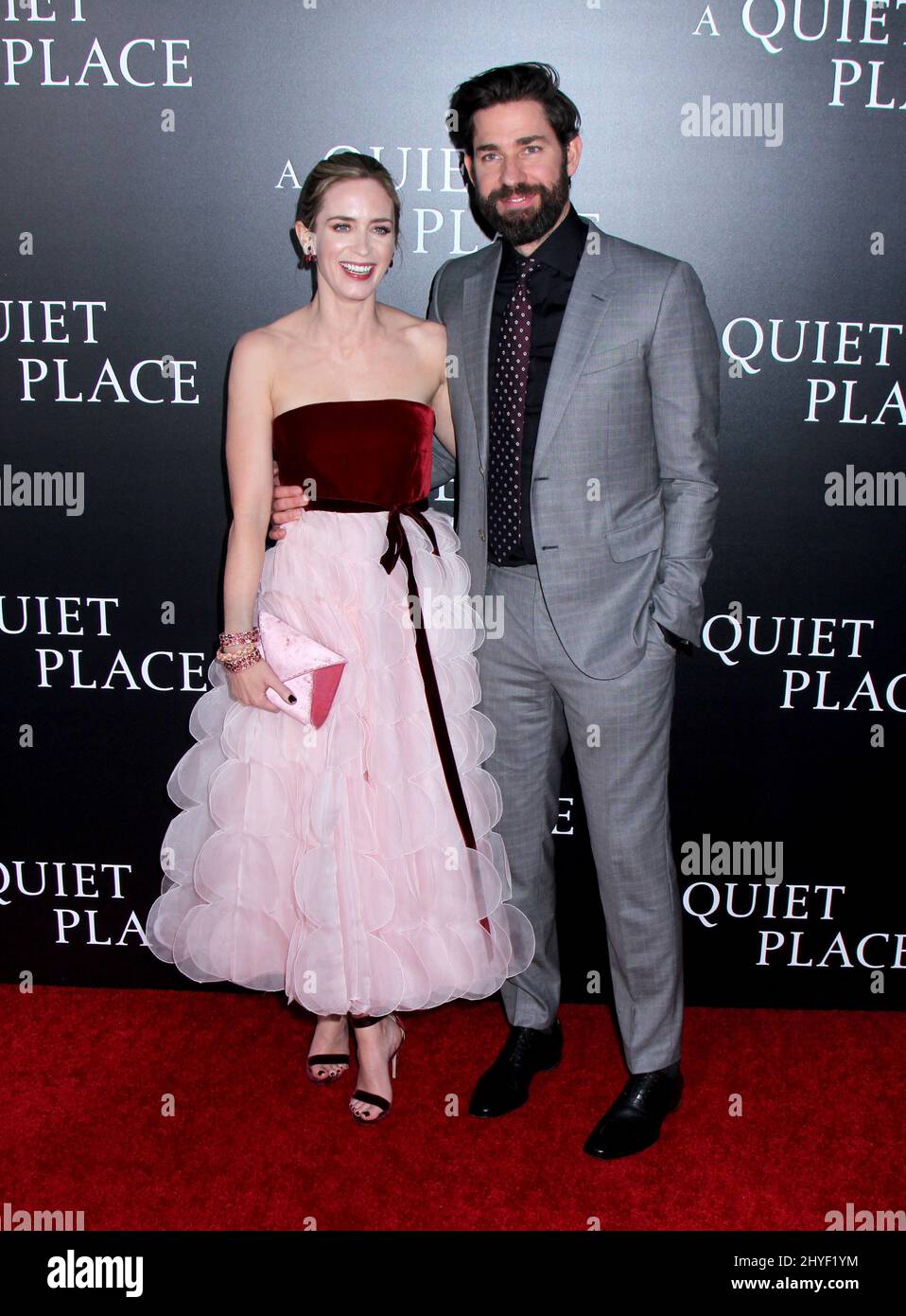 Emily Blunt & John Krasinski attending 'A Quiet Place' premiere held at ...