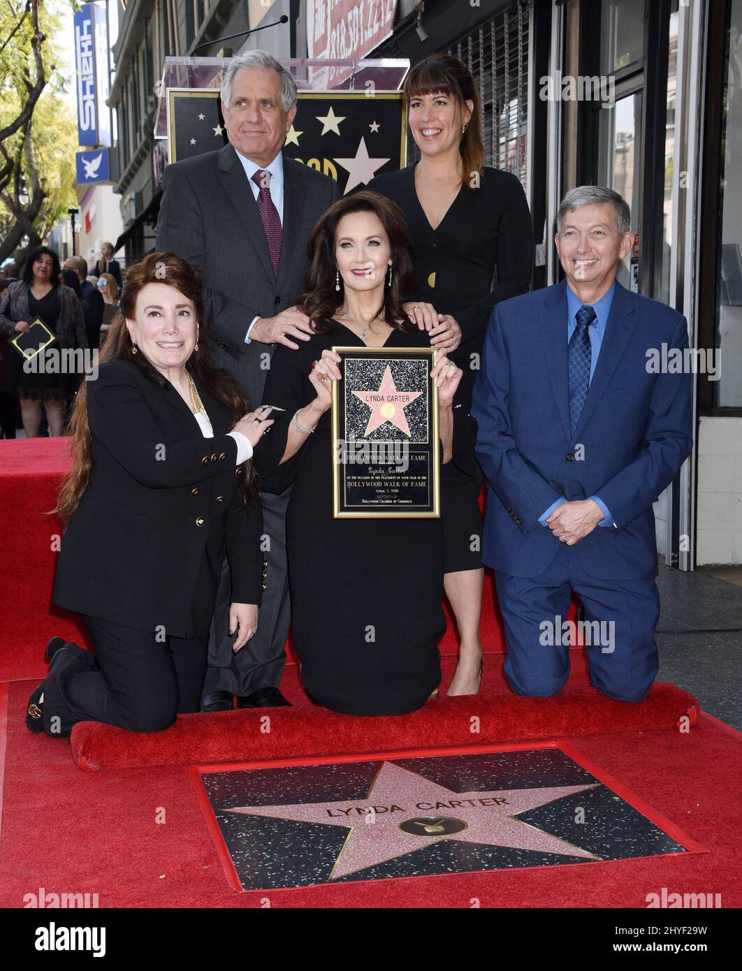 Donelle Dadigan, Lynda Carter, Leron Gubler, Les Moonves and Patty ...