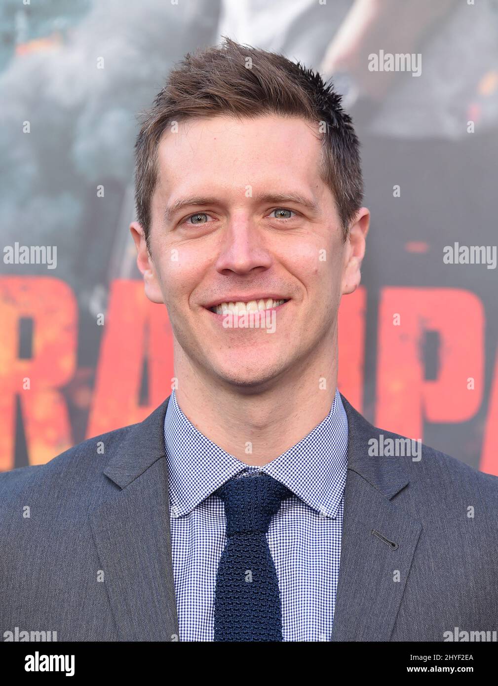 Adam Sztykiel attending the world premiere of "Rampage" held at the ...