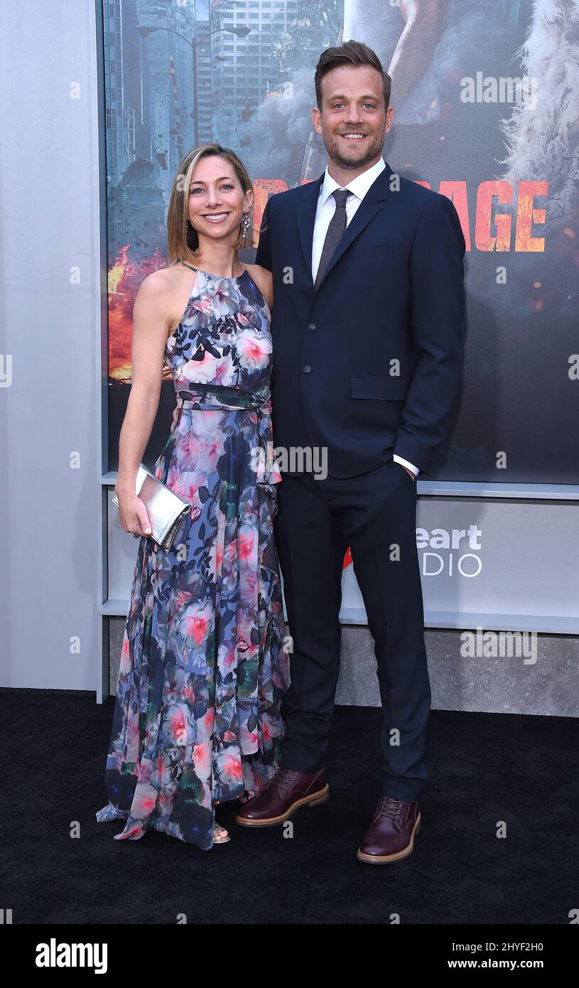 Ryan Engle attending the world premiere of "Rampage" held at the ...