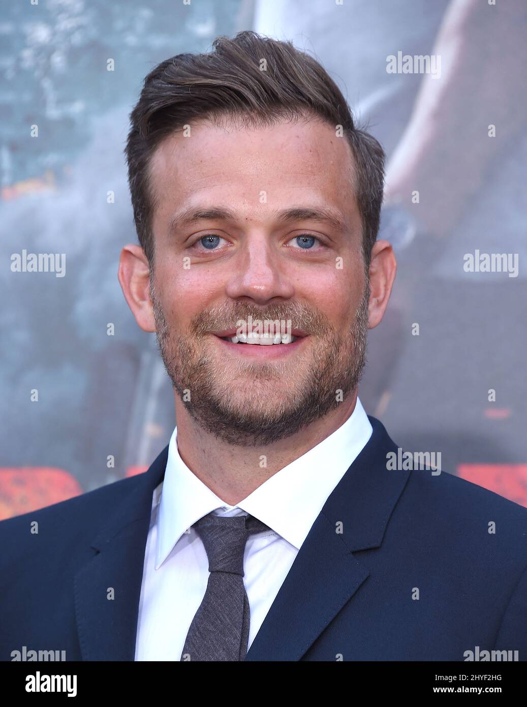 Ryan Engle attending the world premiere of "Rampage" held at the ...