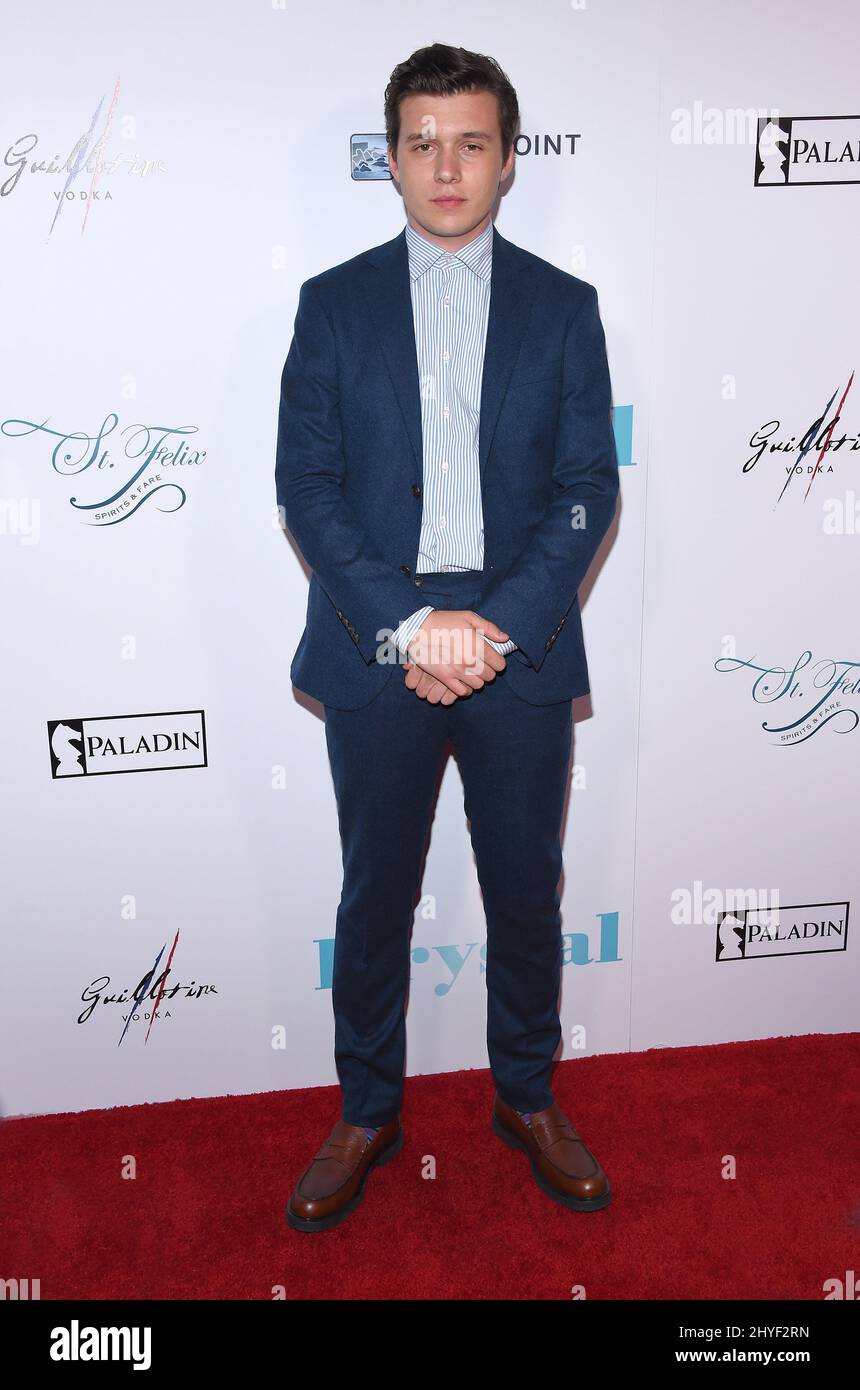 Nick Robinson attending the Los Angeles premiere of Krystal Stock Photo ...