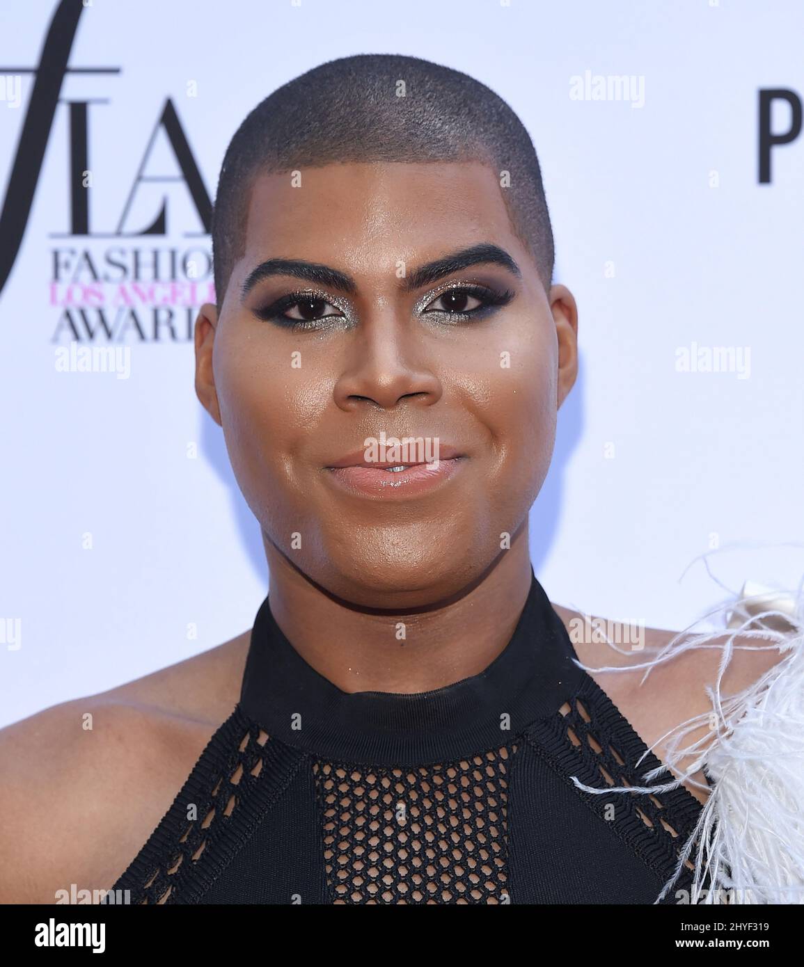 EJ Johnson arriving for the Daily Front Row Fashion Los Angeles Awards ...