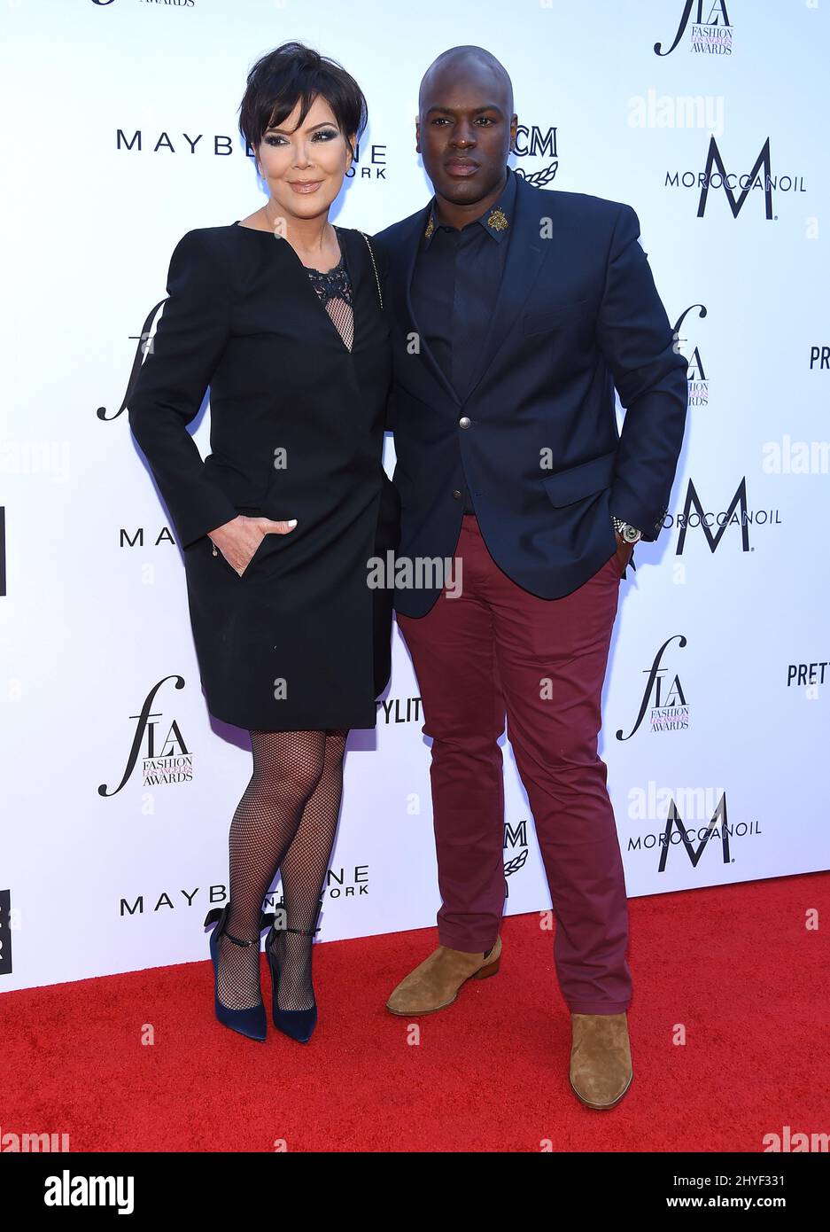 Kris Jenner and Corey Gamble arriving for the Daily Front Row Fashion ...