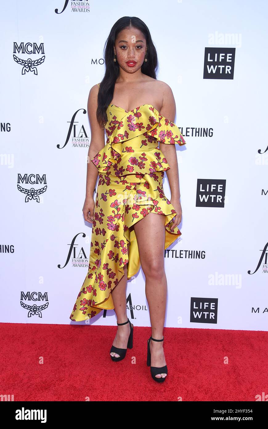 Salem Mitchell arriving for the Daily Front Row Fashion Los Angeles ...