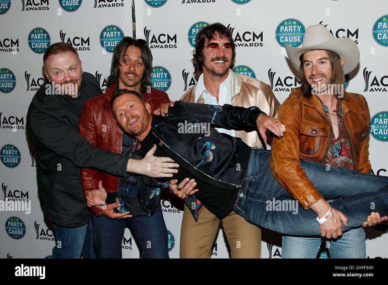 Josh Osborne, Cameron Duddy, Shane McAnally, Mark Wystrach and J at ACM ...