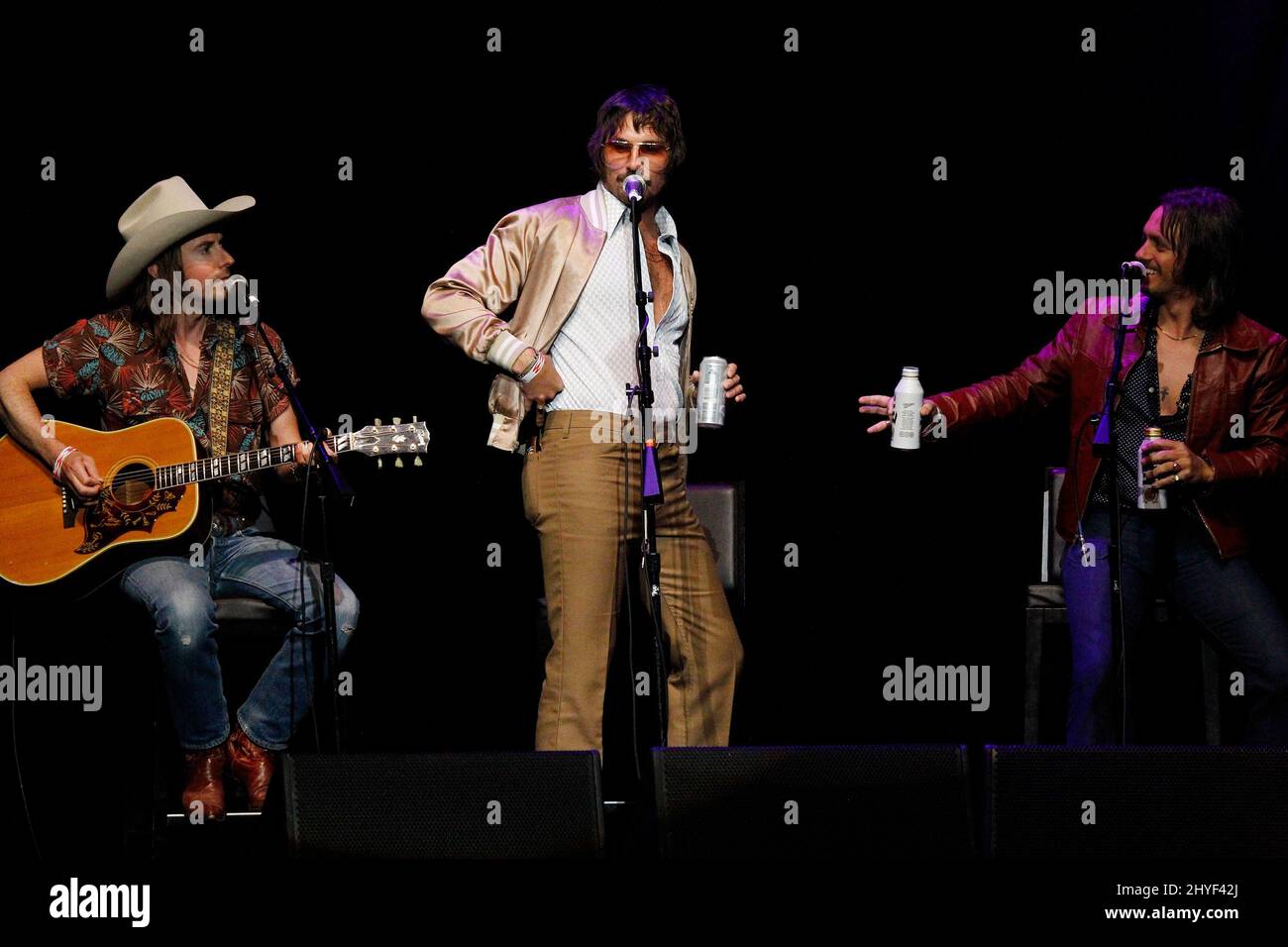 Jess Carson, Mark Wystrach and Cameron Duddy of Midland at ACM Stories ...