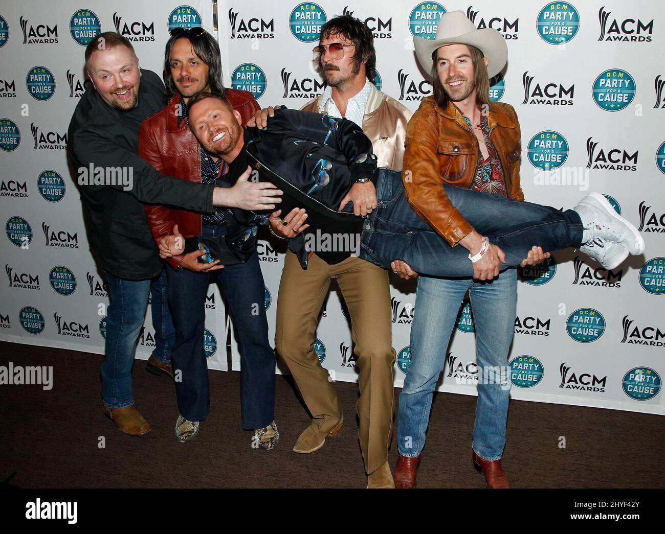 Josh Osborne, Cameron Duddy, Shane McAnally, Mark Wystrach and J at ACM ...