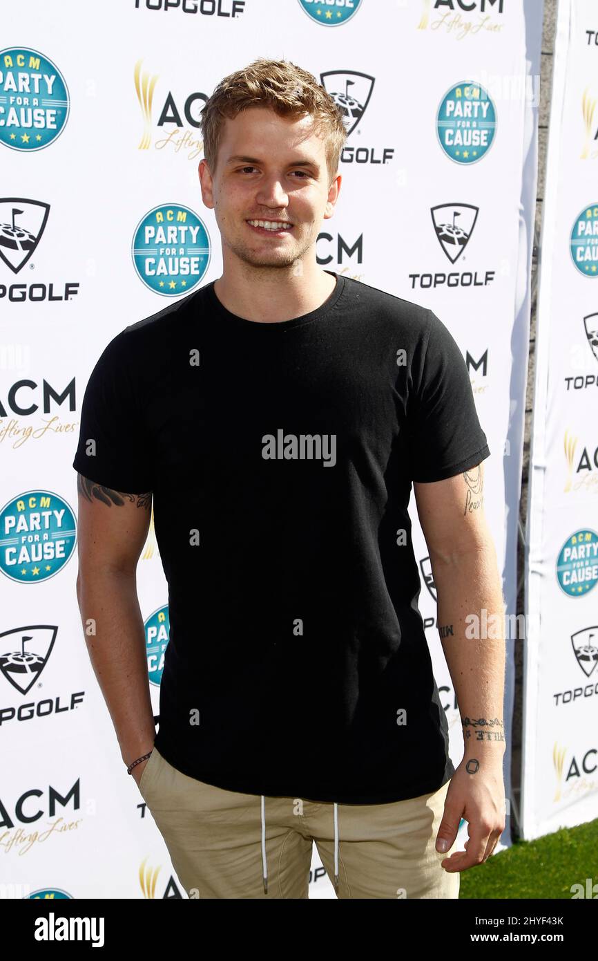 Levi Hummon at ACM Lifting Lives Topgolf Tee-off held at Topgolf Las ...