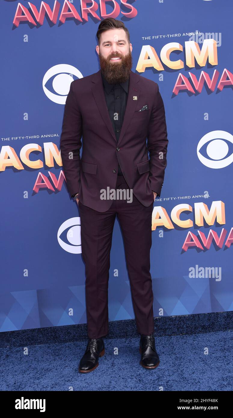 Jordan Davis at the 53rd Academy of Country Music Awards held at the ...