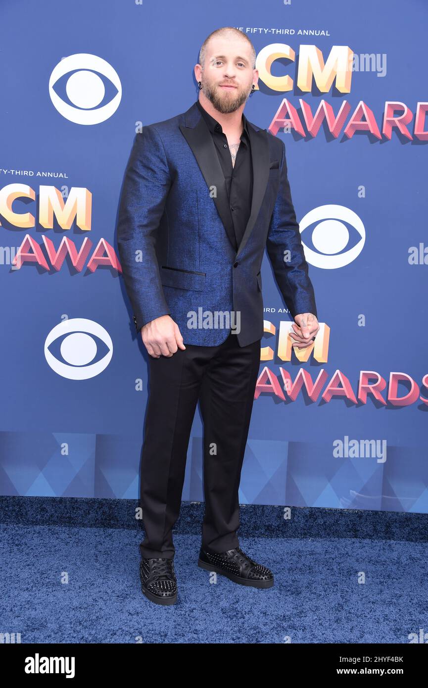 Brantley Gilbert at the 53rd Academy of Country Music Awards held at ...