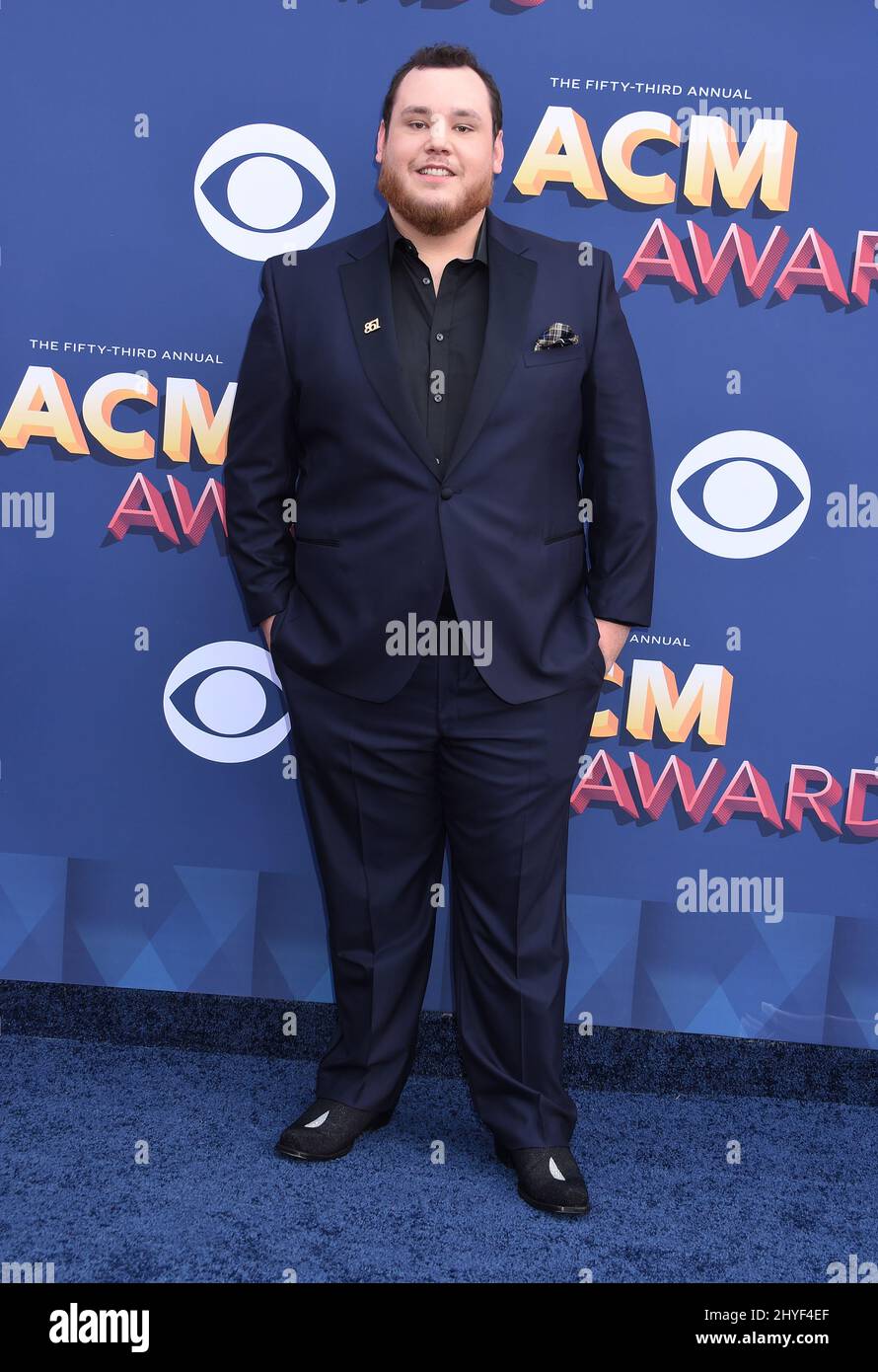 Luke Combs at the 53rd Academy of Country Music Awards held at the MGM ...