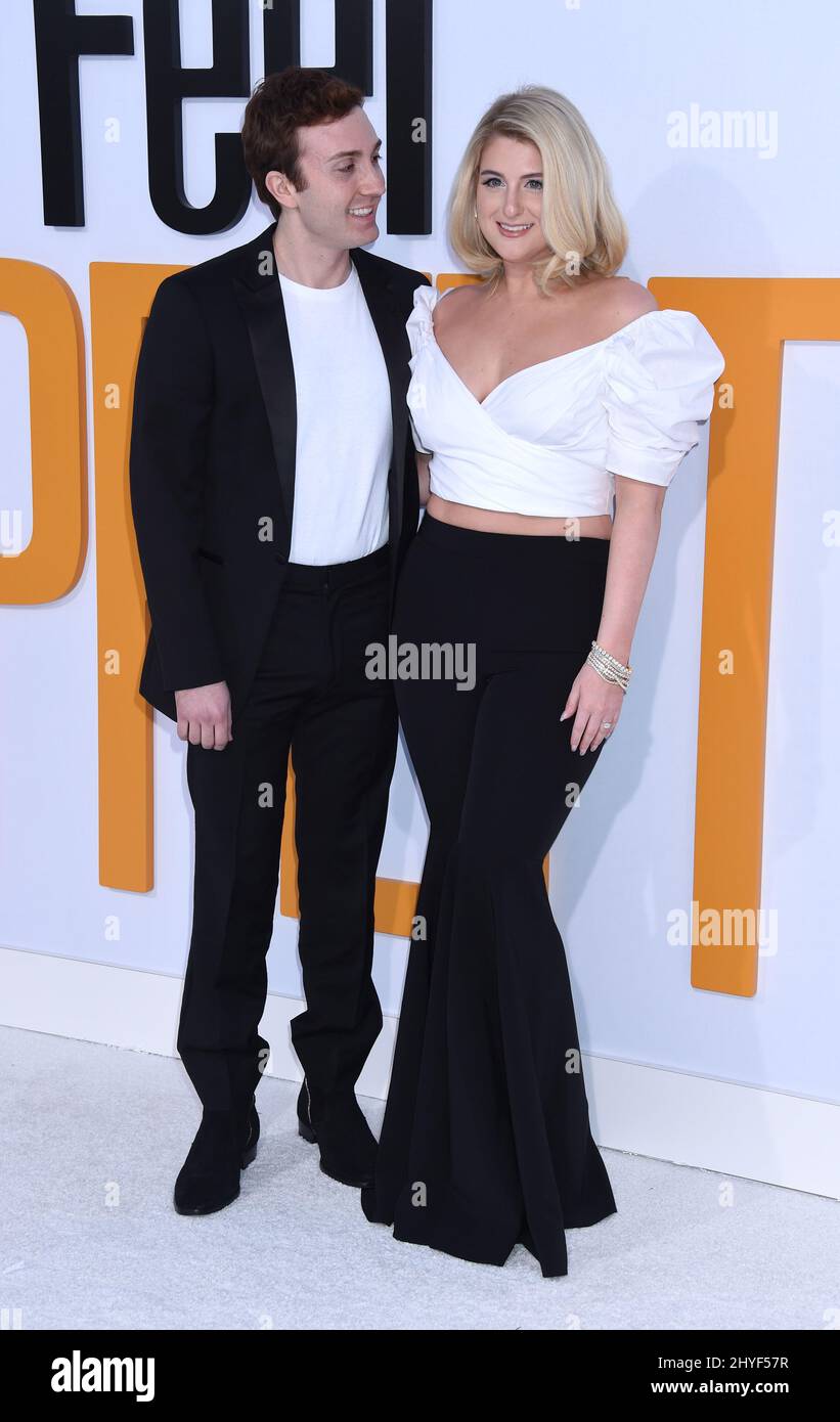 Daryl Sabara and Meghan Trainor at the world premiere of "I Feel Pretty ...