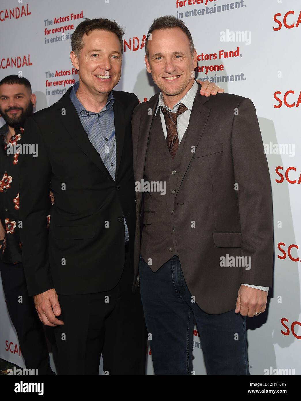 George Newbern and Tom Verica at The Actors Fund's 'Scandal' Finale ...