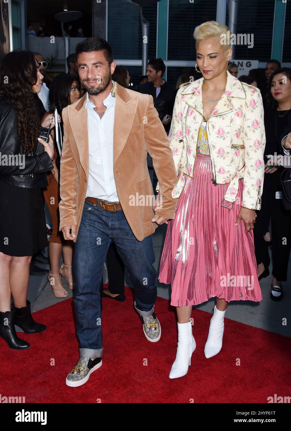 Paula Patton and Zachary Quittman at the "Traffik" Los Angeles Premiere ...