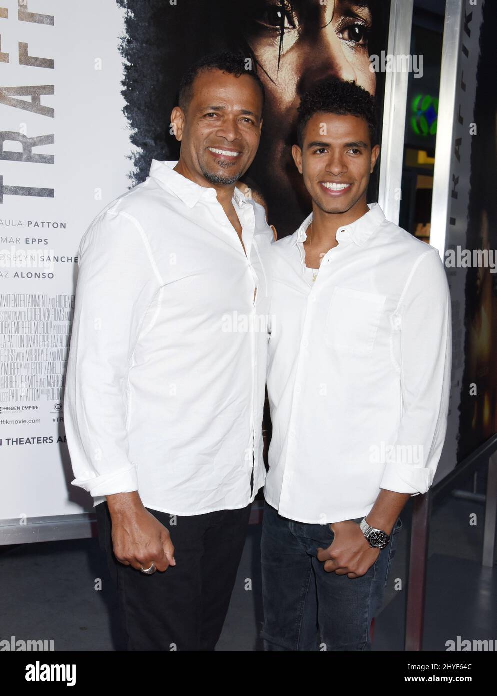 Mario van Peebles and Mandela van Peebles at the "Traffik" Los Angeles ...