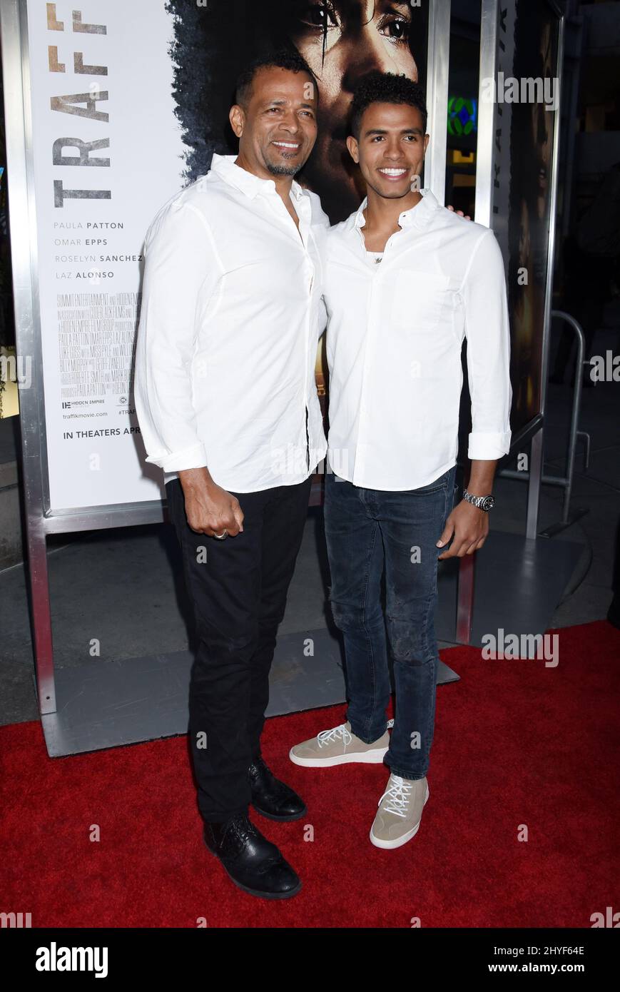 Mario van Peebles and Mandela van Peebles at the "Traffik" Los Angeles ...