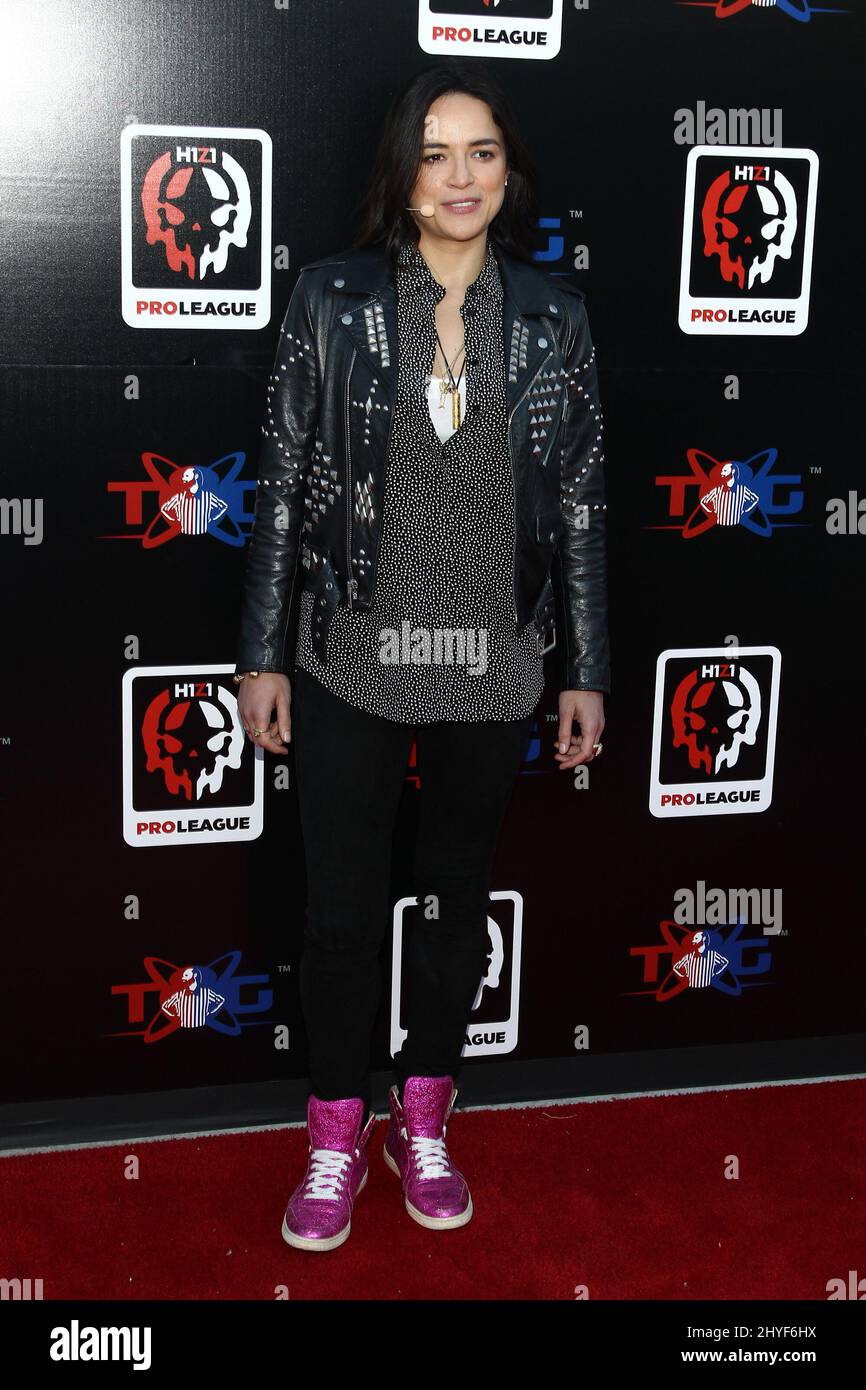 Michelle Rodriguez attending H1Z1 Pro League's Inaugural Season Kick ...
