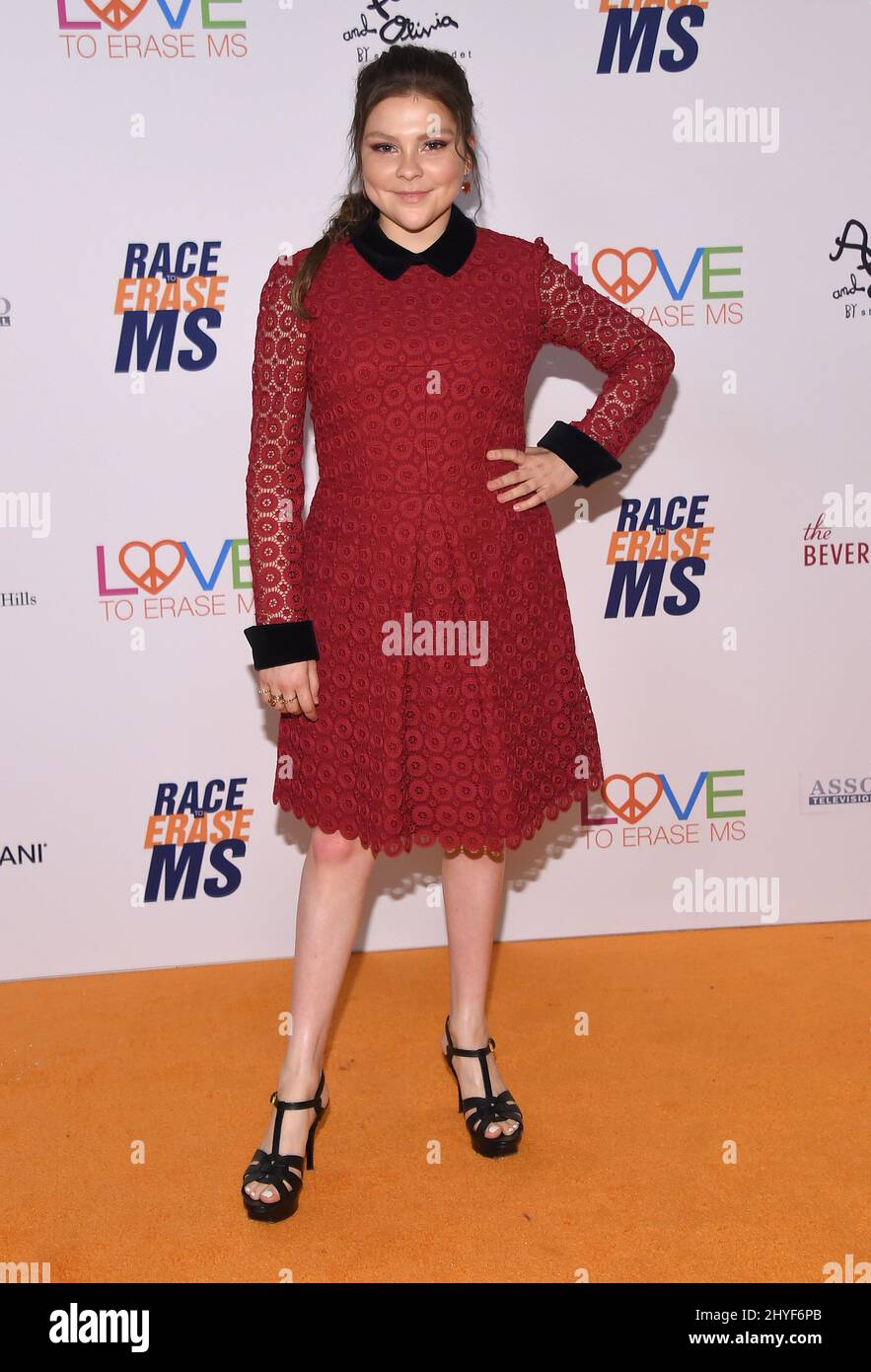 Hannah Zeile attending the Race to Erase MS 25th Anniversary Gala held ...