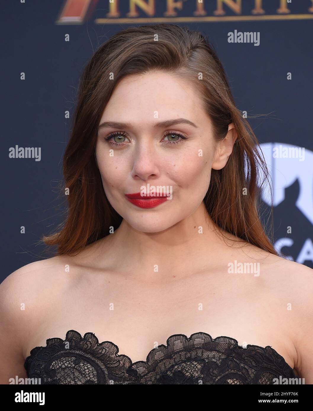 Elizabeth Olsen Attending The World Premiere Of Avengers Infinity War 3647