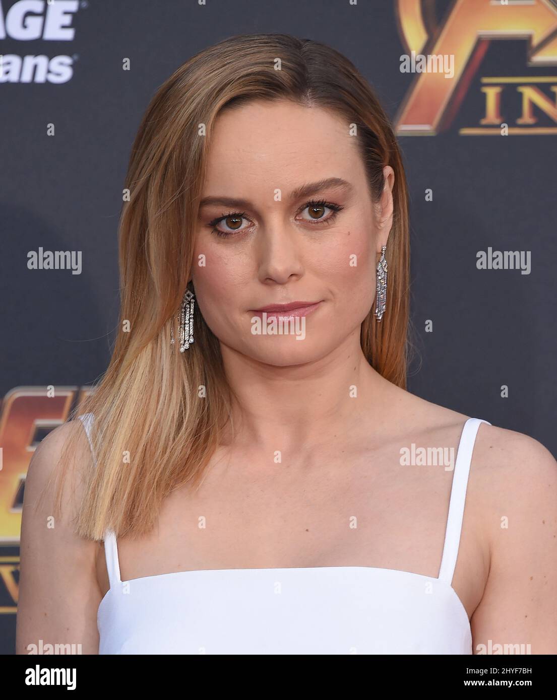 Brie Larson attending the world premiere of Avengers: Infinity War ...