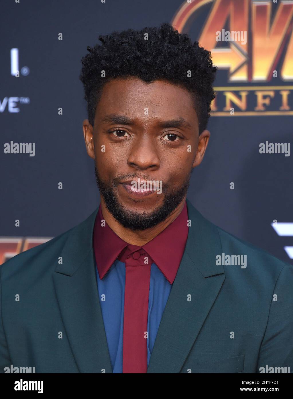 Chadwick Boseman attending the world premiere of Avengers: Infinity War ...