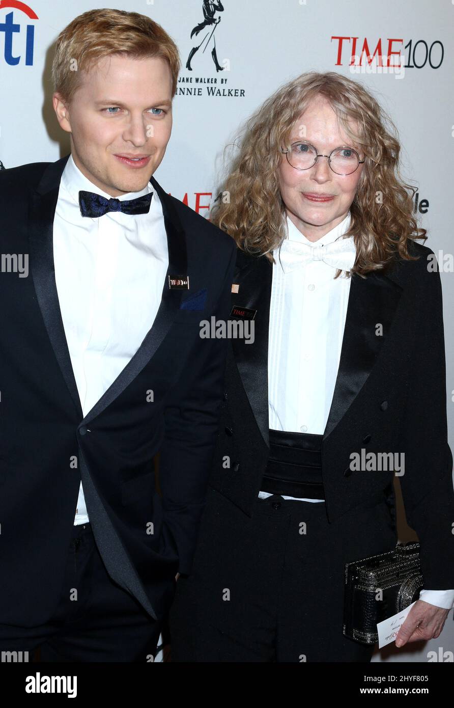 Mia Farrow & Ronan Farrow attending the Time 100 Gala at Lincoln Center ...