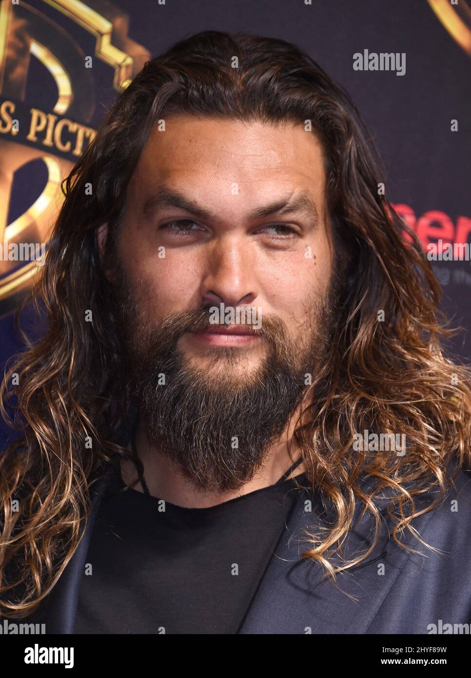 Jason Momoa attending Warner Bros at CinemaCon 2018 in Las Vegas Stock ...