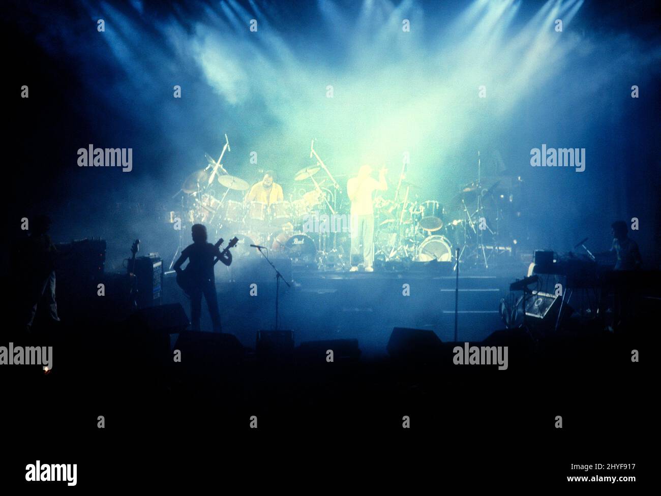 Mike Rutherford of British Progressive rock band Genesis on stage in ...