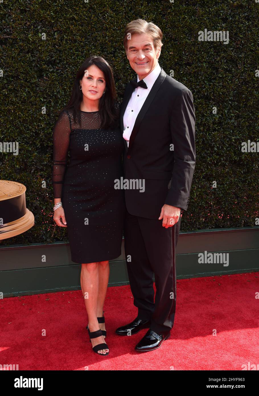Dr. Mehmet Oz and Lisa Oz arriving at the 45th Annual Daytime Emmy ...