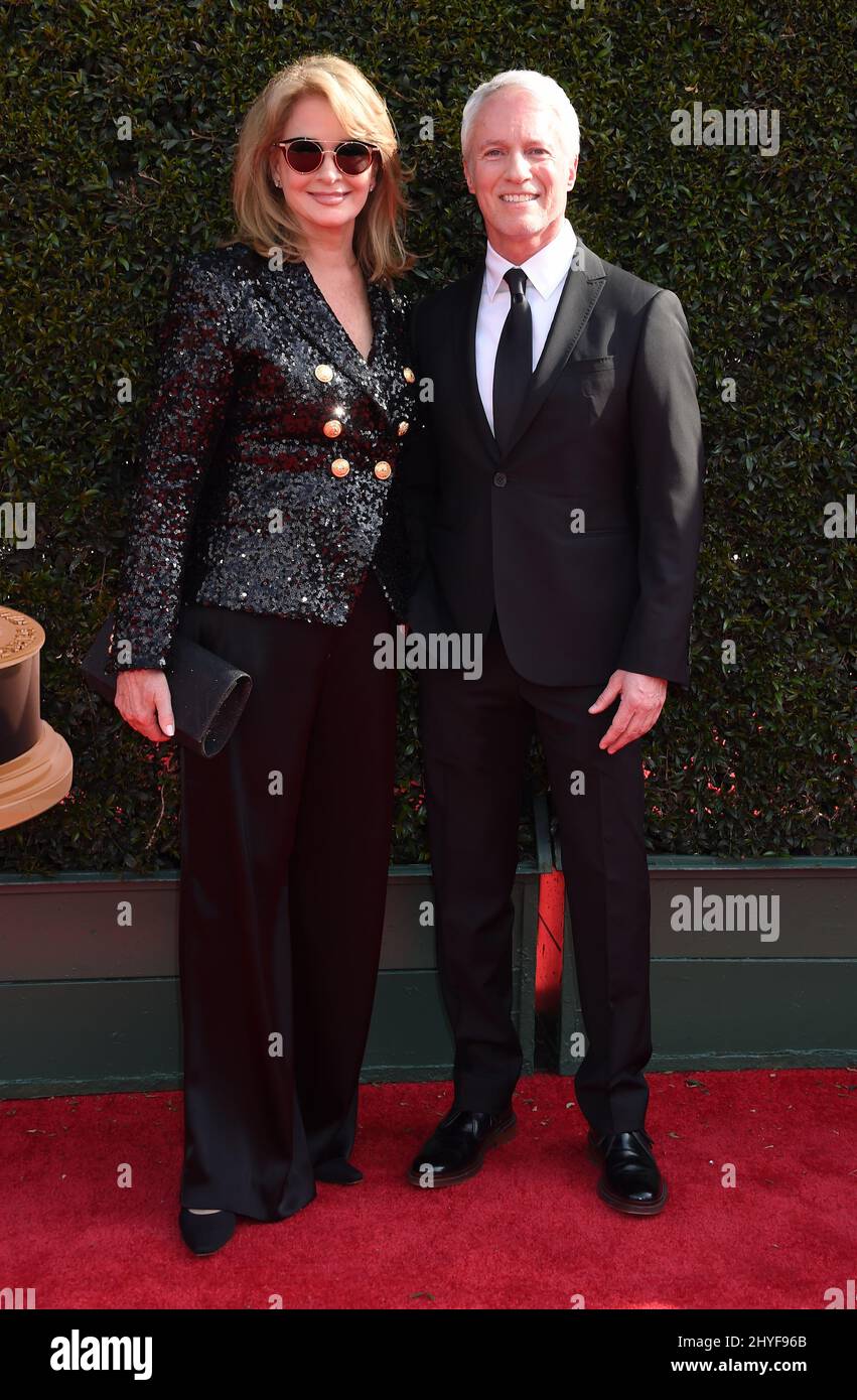 Deidre Hall and Greg Meng arriving at the 45th Annual Daytime Emmy ...