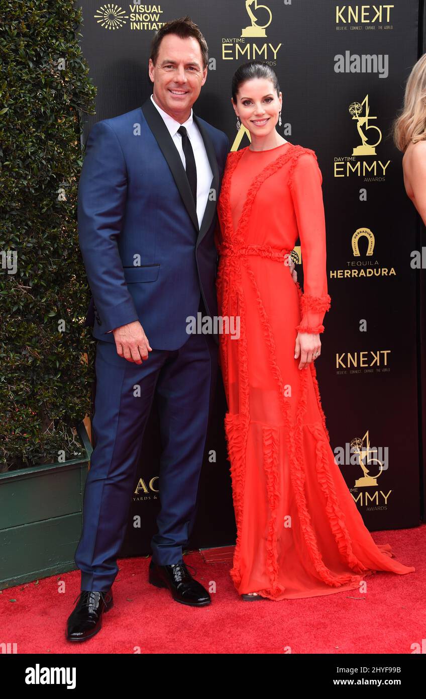 Mark Steines and Julie Steines arriving at the 45th Annual Daytime Emmy ...