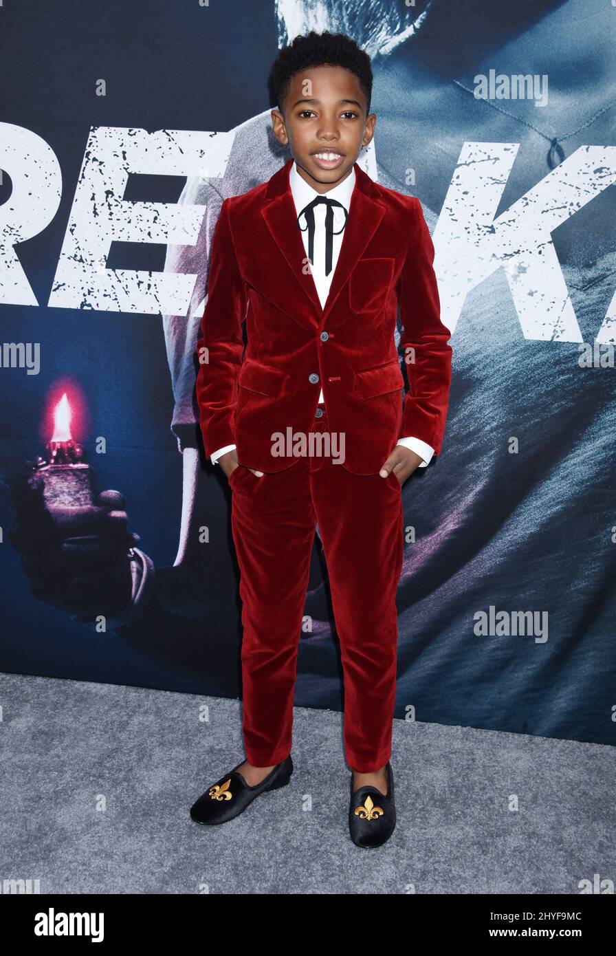 Seth Carr attending a special screening of Breaking In in Los Angeles ...