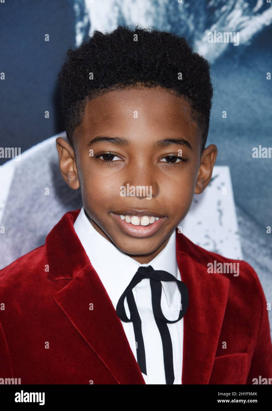 Seth Carr attending a special screening of Breaking In in Los Angeles ...