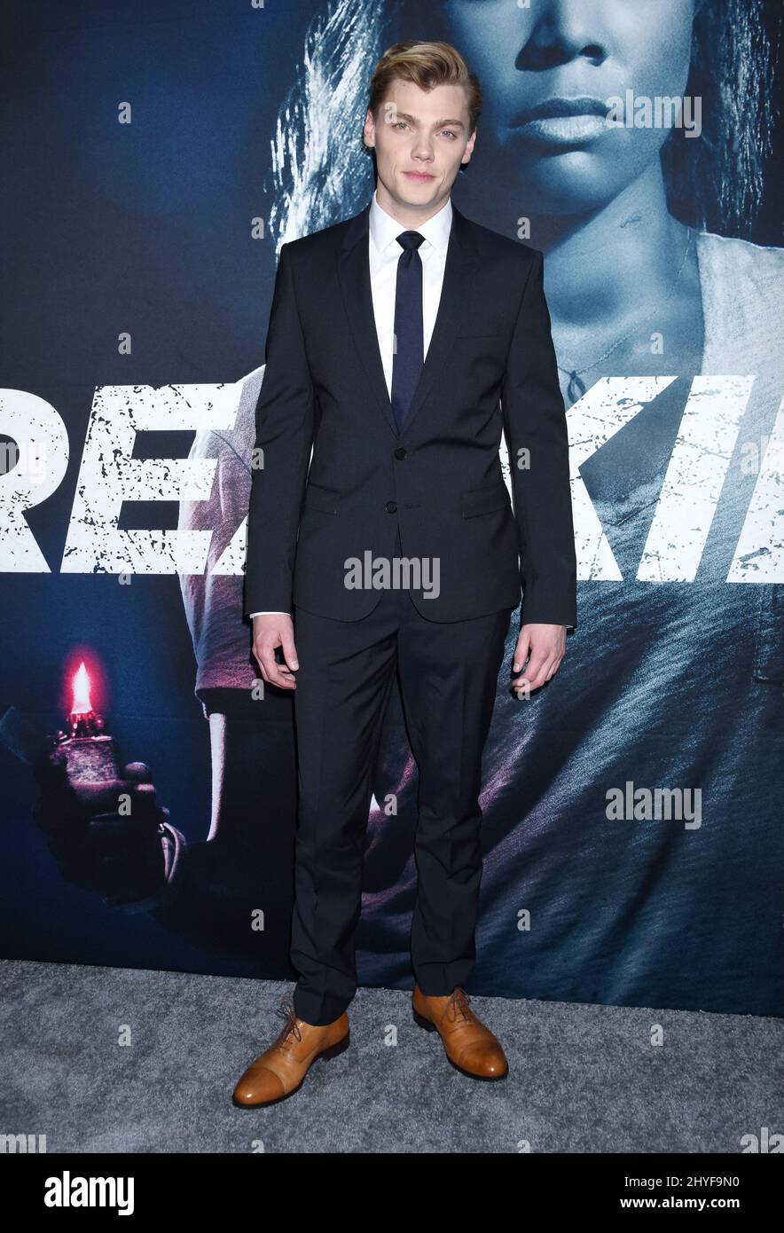 Levi Meaden attending a special screening of Breaking In in Los Angeles ...