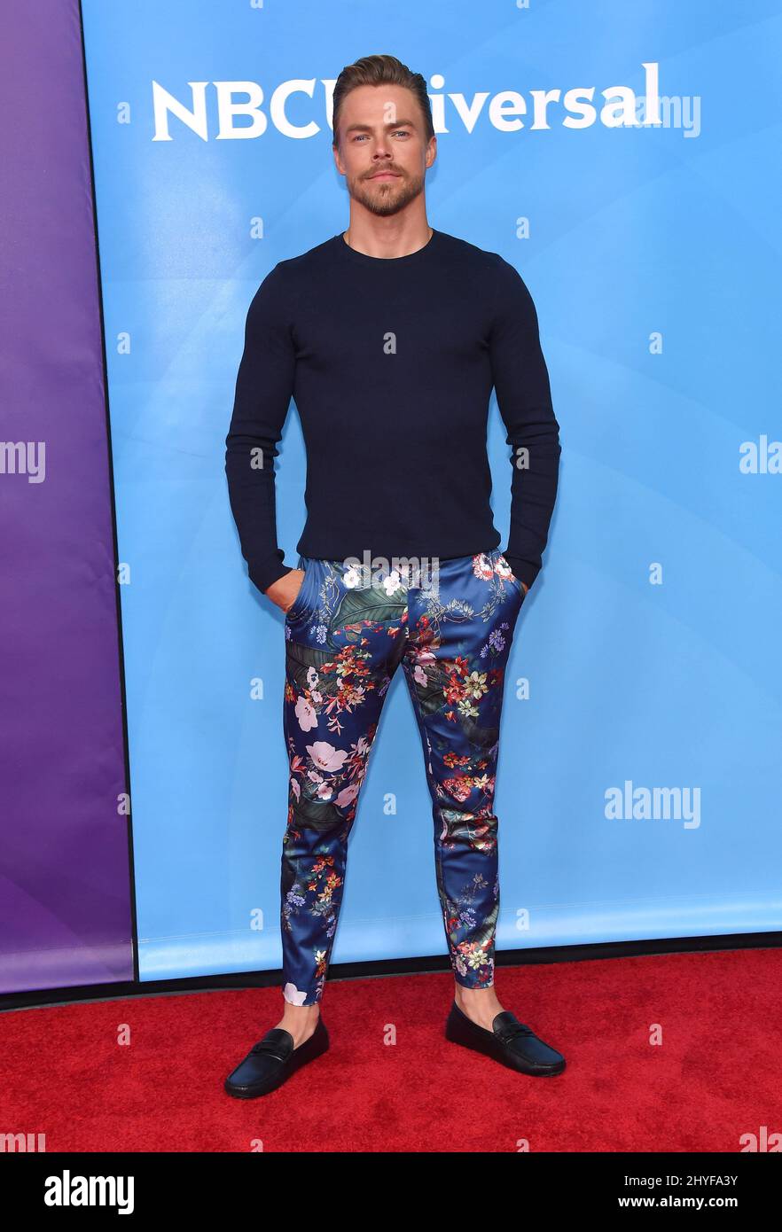 Derek Hough attending the NBCUniversal Summer Press Day 2018 in Los ...