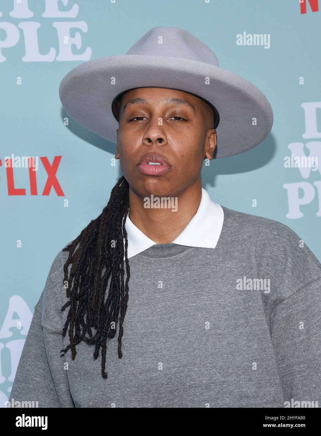 Lena Waithe attending the Season 2 Premiere of Dear White People in Los ...