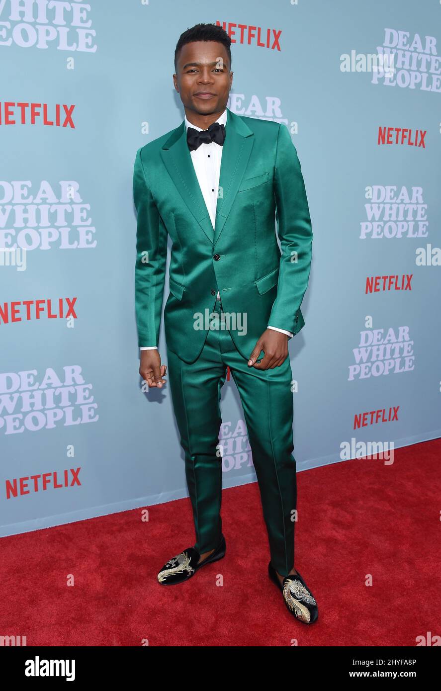Marque Richardson attending the Season 2 Premiere of Dear White People ...